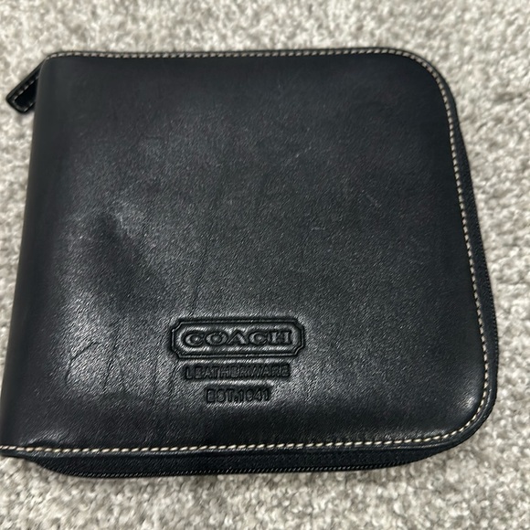 Coach | Bags | Coach Vintage Cd Wallet Black Leather | Poshmark